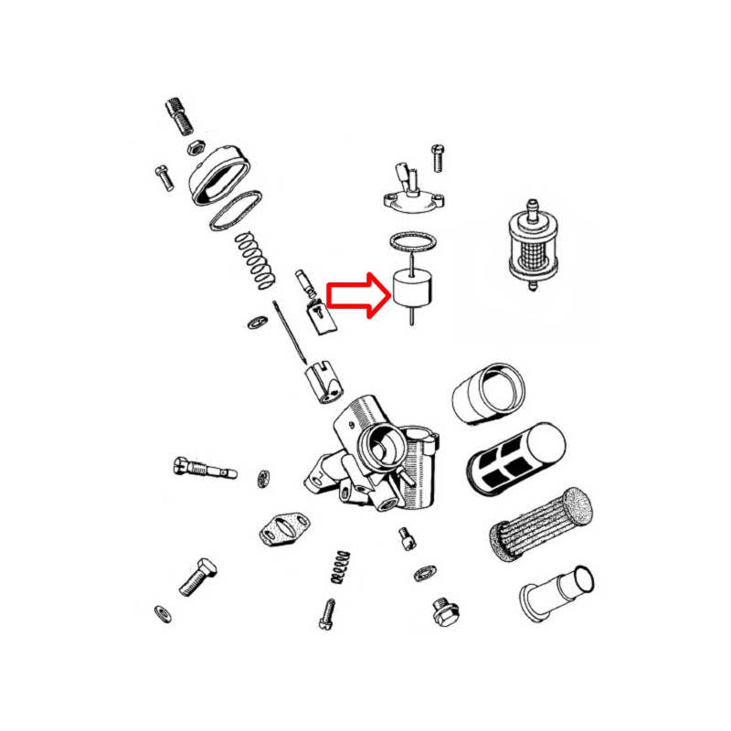 Plovec v uplinjaču APN Bing Tomos