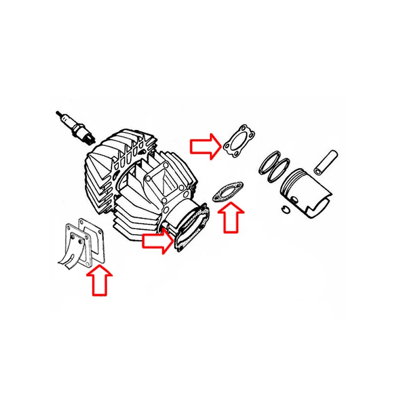 Tesnilo cilindra kpl. A35 A5 Tomos or. 410418